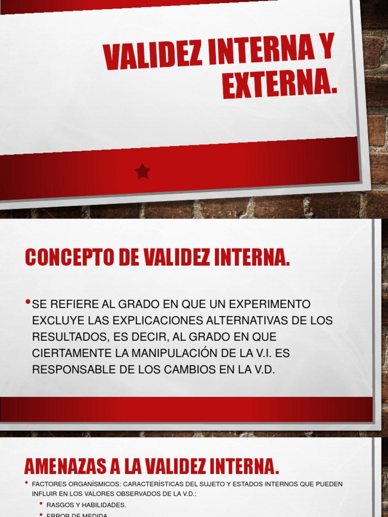 Validez Interna y Externa en Experimentos | PDF | Tecnología