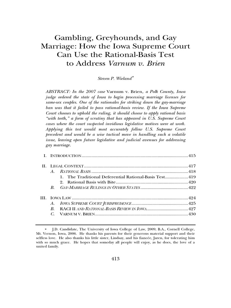 2014 01 29ILR - 94 1 - Wieland | PDF | Suspect Classification | Equal ...