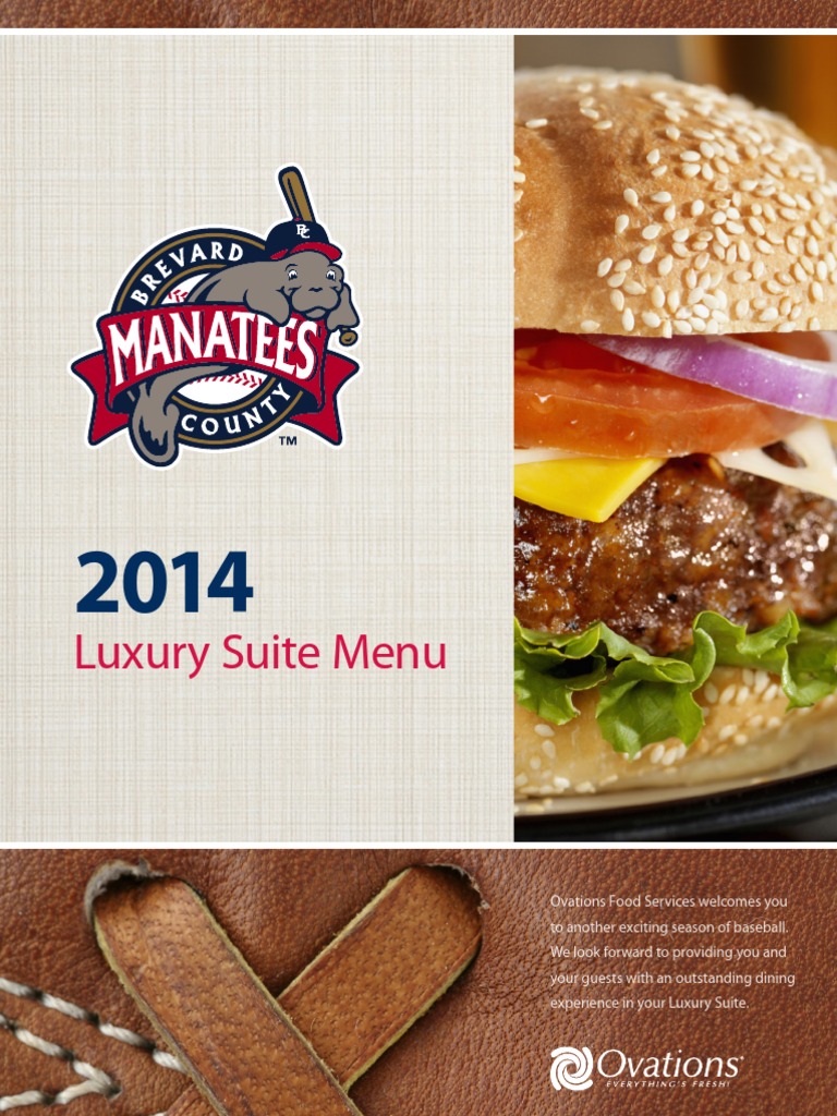 2014 Ovations Suite Menu | PDF | Hamburgers | Barbecue