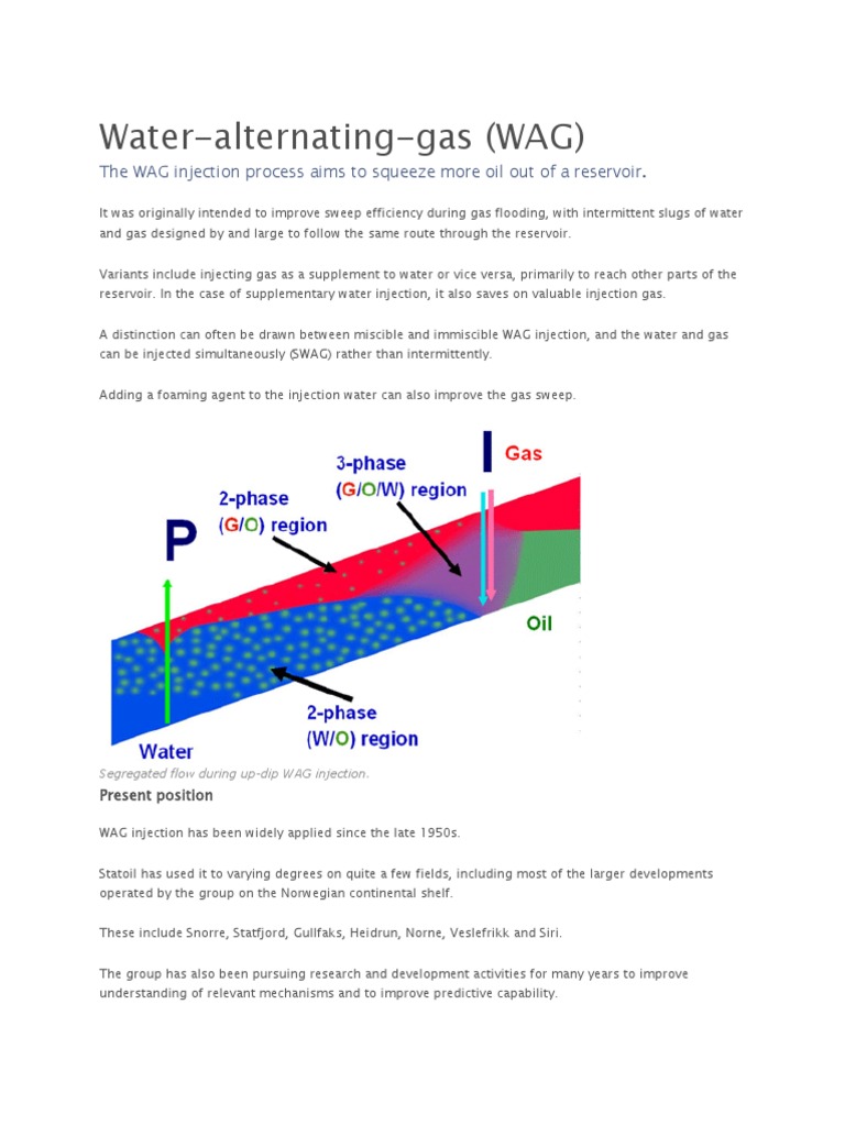Water Alternating Gas (WAG) | PDF | Petroleum Reservoir | Petroleum