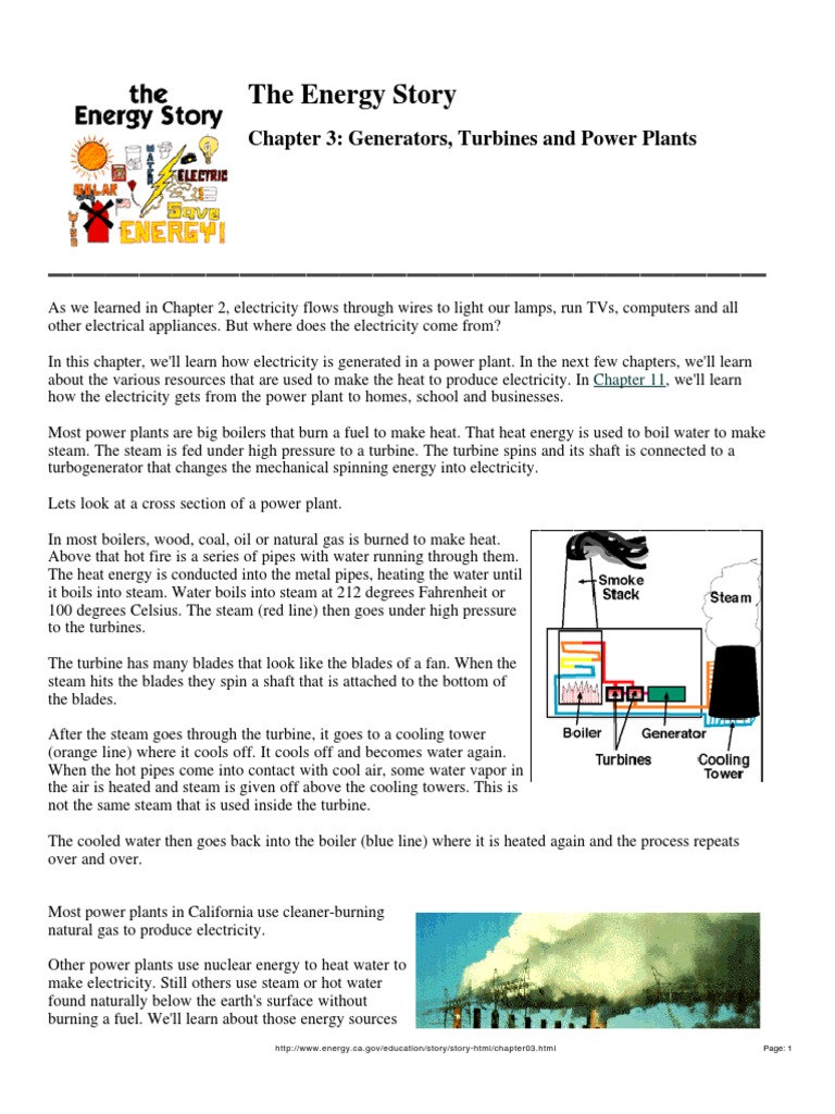 The Energy Story: Chapter 3: Generators, Turbines and Power Plants ...