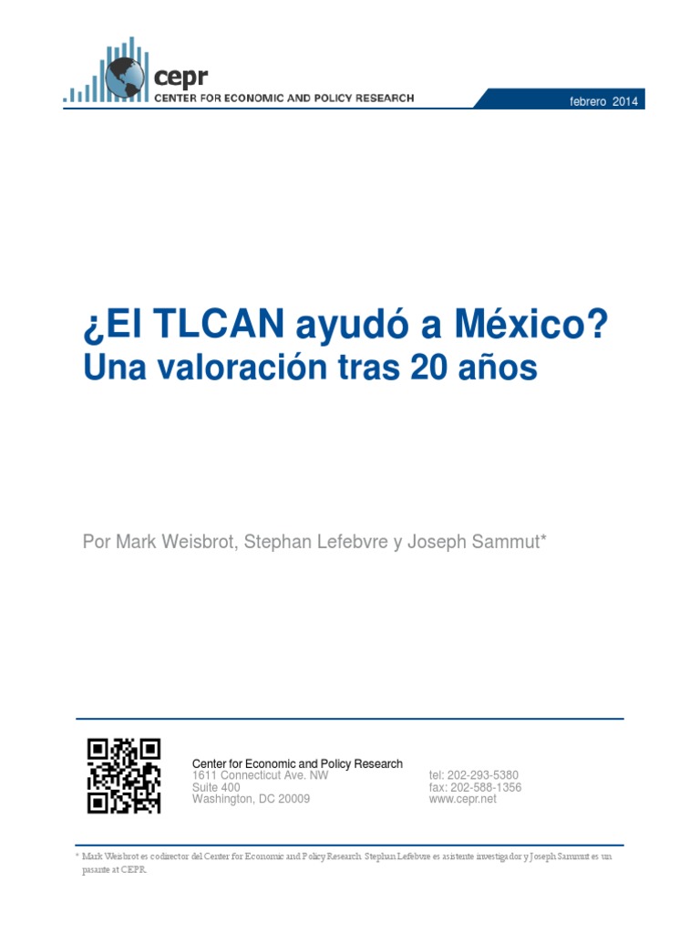 ¿El TLCAN Ayudó A México? Una Valoración Tras 20 Años | PDF