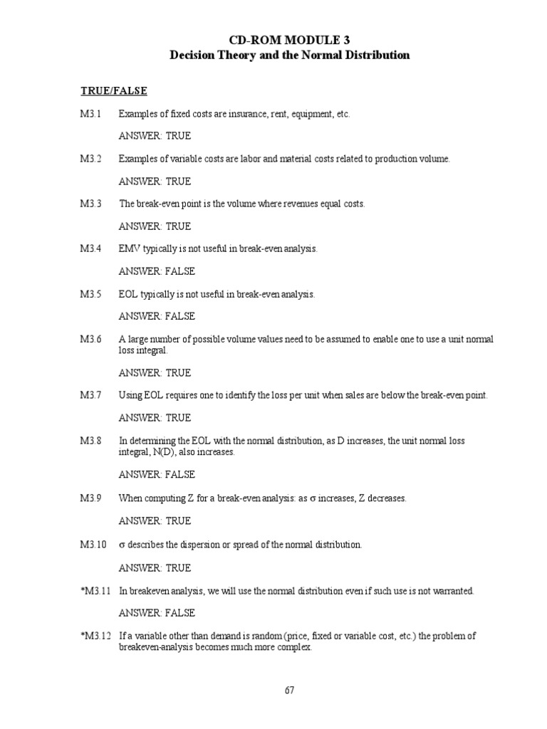 Decision Theories | PDF | Normal Distribution | Probability