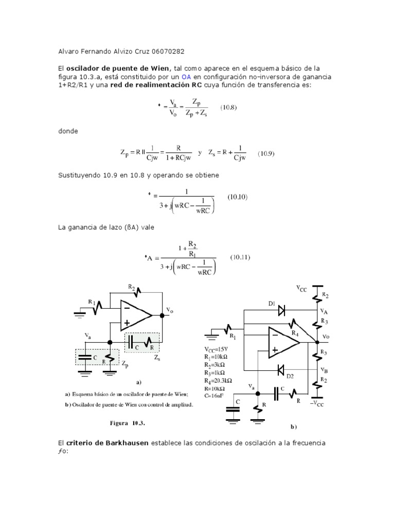 El Oscilador de Puente de Wien