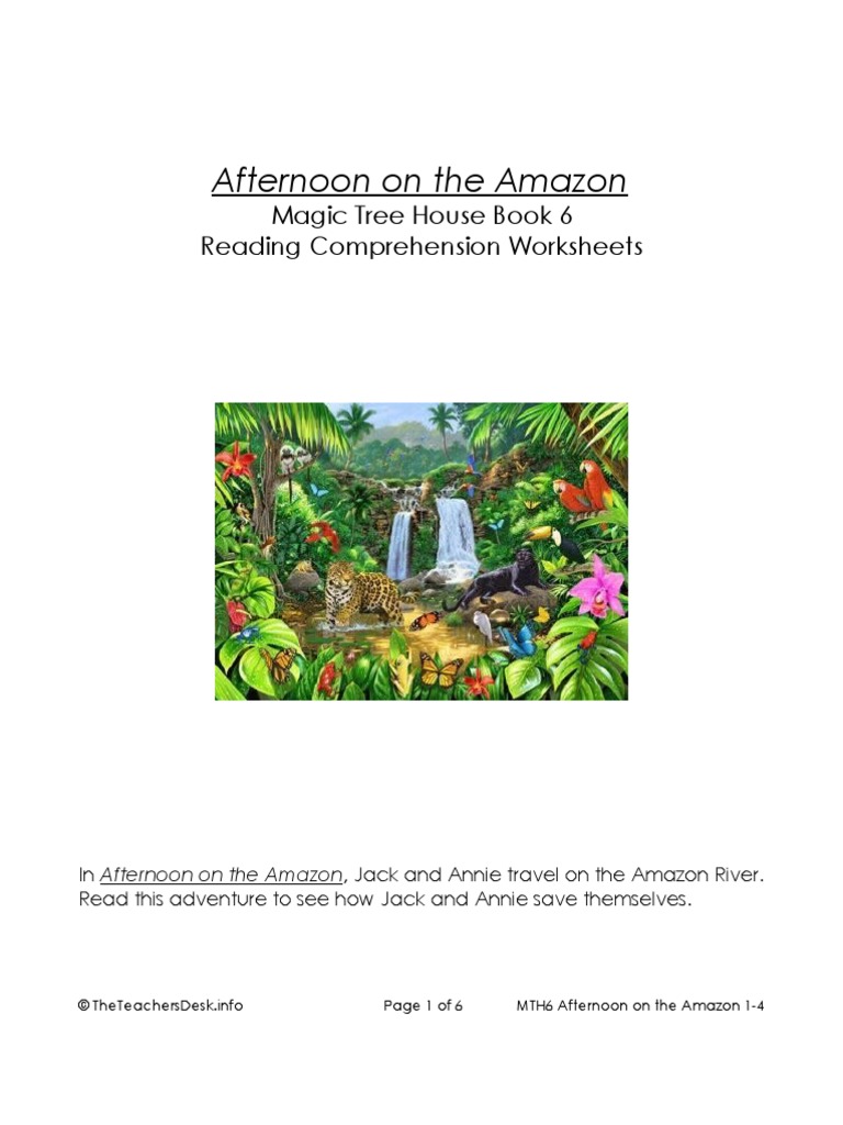 Magic Tree House 6 Afternoon On The Amazon RC Preview | PDF | Magic ...
