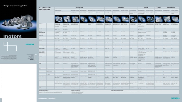Siemens Brochure | Gear | Electric Motor