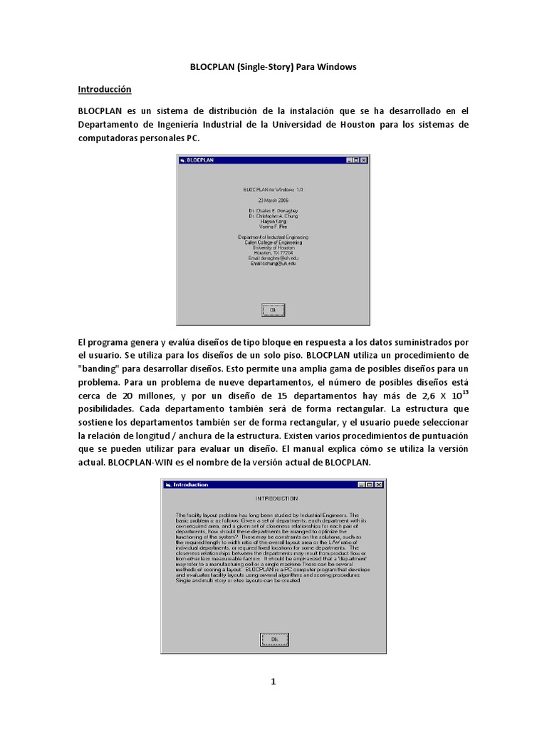 Manual de BLOCPLAN en Español | Descargar gratis PDF | Tabla (base de datos) | Point and Click