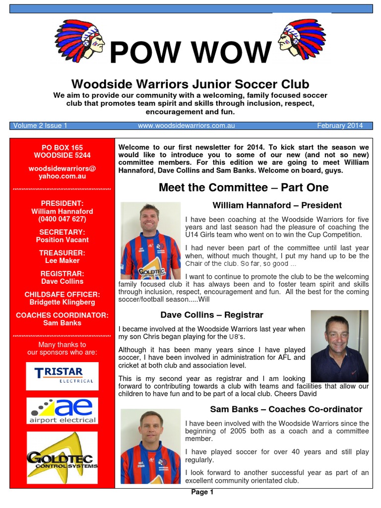 WW Pow Wow Vol2 Issue 1 2014 | PDF | Career & Growth | Sports & Recreation
