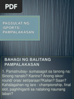 Balitang Isports Sample | PDF
