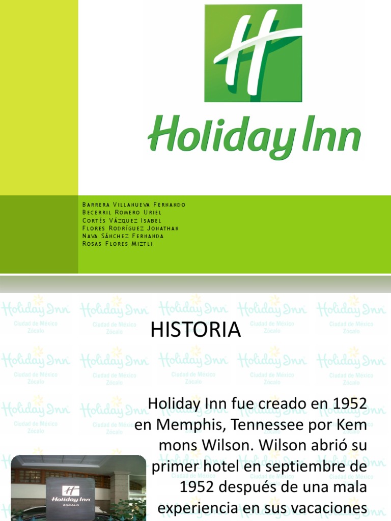 Historia y servicios de Holiday Inn | PDF | Hotel | Internet
