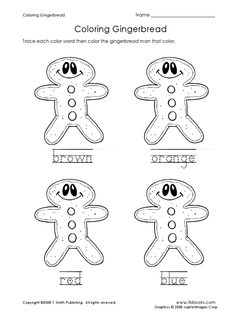 Coloring Gingerbread | PDF
