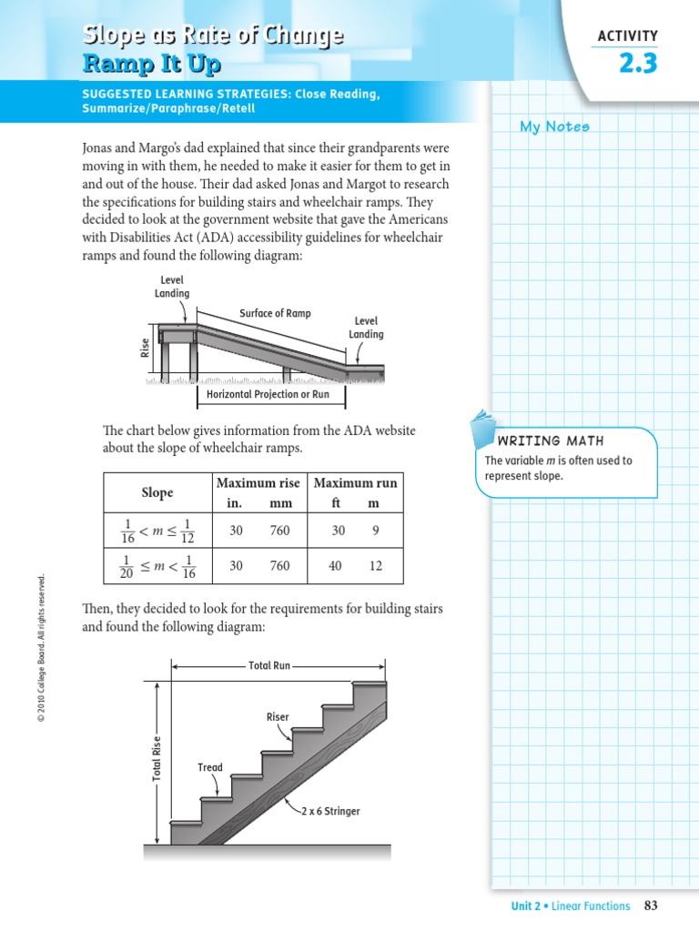 2 3 Slope As Rate of Change | PDF | Stairs | Slope
