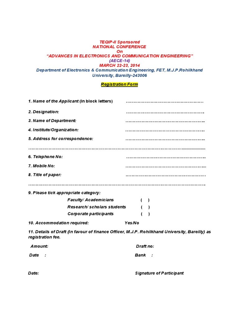 Registration Form | PDF | Computers | Technology & Engineering