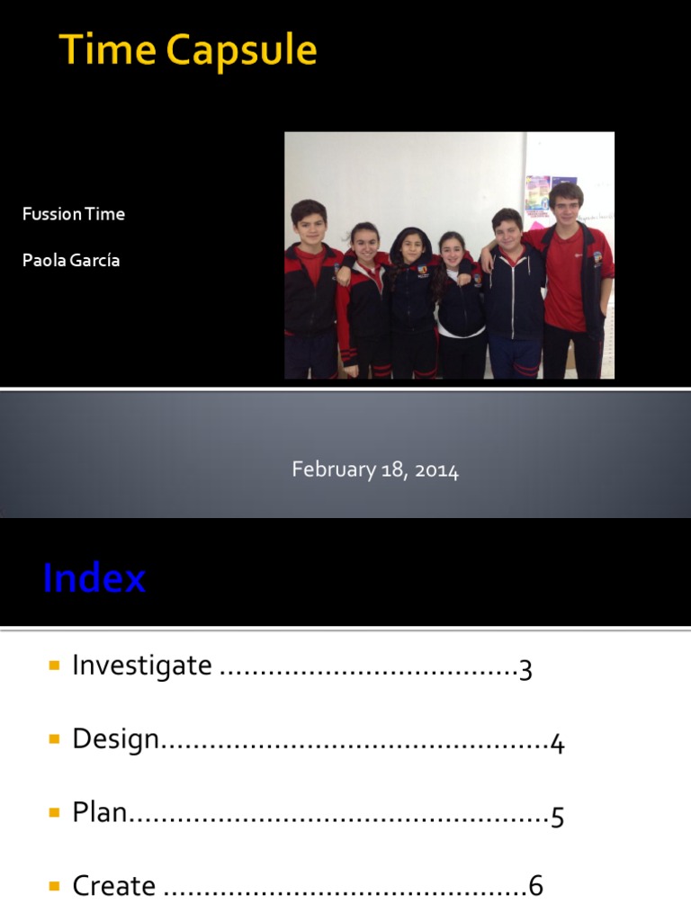 Time Capsule Project Steps | PDF