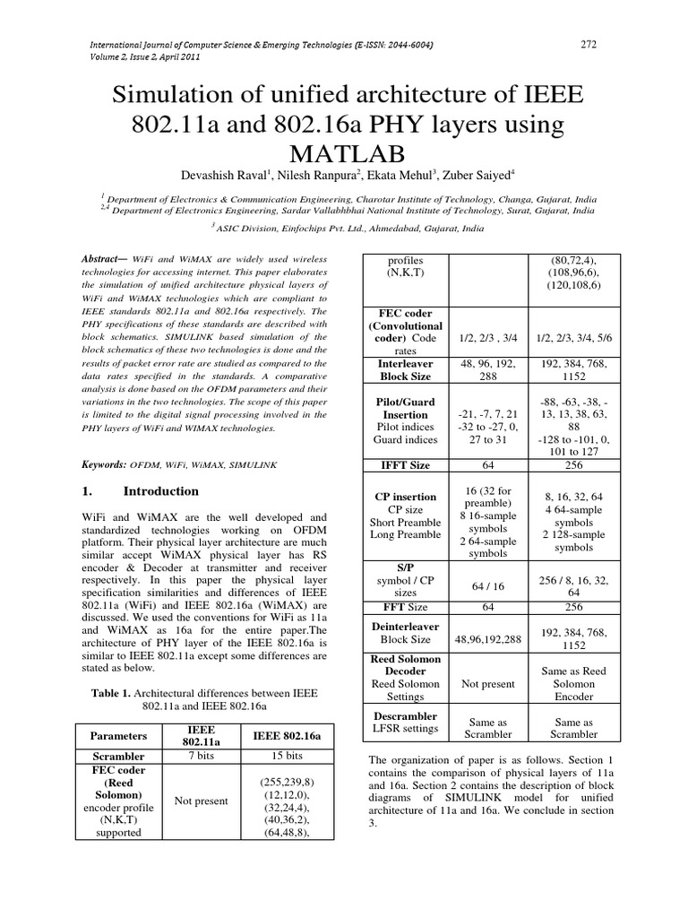 802.11a and 802.16a Simulink | PDF | Forward Error Correction | Orthogonal Frequency Division ...