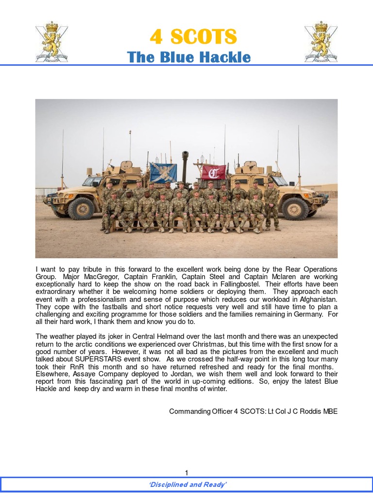 The Blue Hackle - Edition 7 | PDF | Military Organization | Military