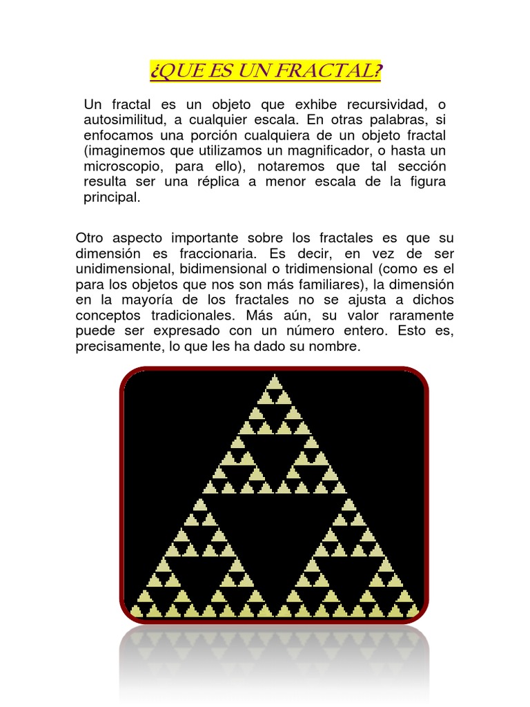 ¿QUE ES UN FRACTAL | PDF