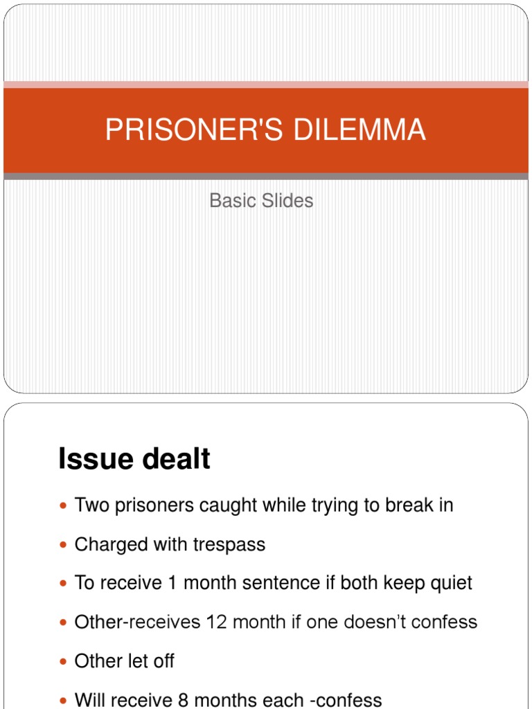 Understanding the Prisoner's Dilemma | PDF | Utility | Game Theory