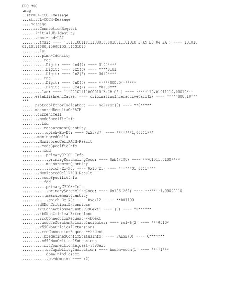 RRC Connection Request | PDF