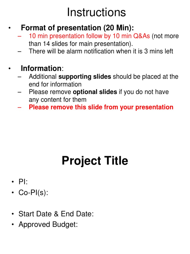 Project Review Presentation Template (CERP) | PDF | Intellectual Works ...