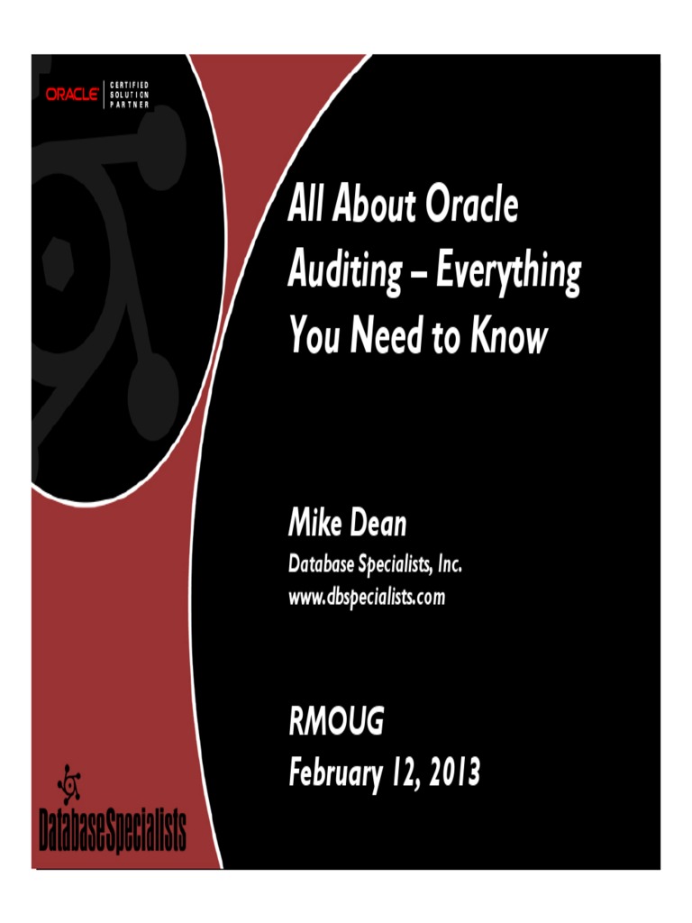 Oracle Fine-Grained Auditing Guide | PDF | Oracle Database | Databases