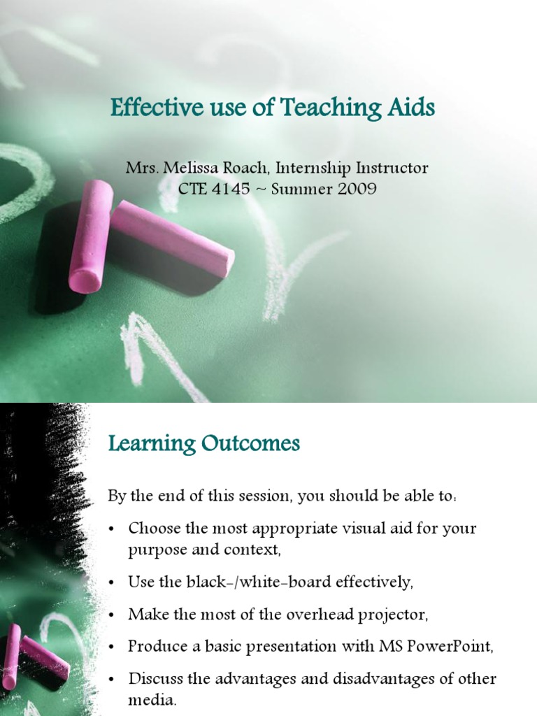 Effective Use of Teaching Aids | PDF | Art