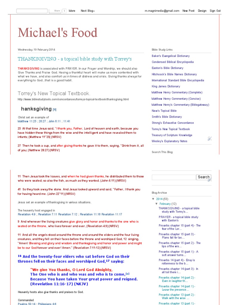Thanksgiving Bible Study Guide | PDF | Fruit Of The Holy Spirit ...