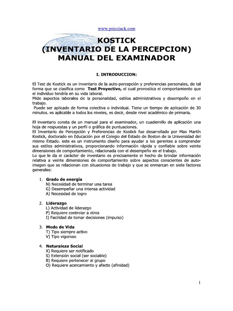 Test Kostic Papi | PDF