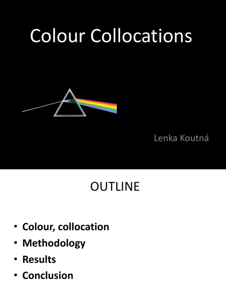 Colour Collocations in Corpora | PDF | Color | Linguistics