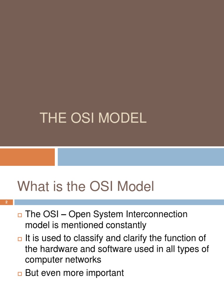OSI Model | PDF | Osi Model | Internet Protocols