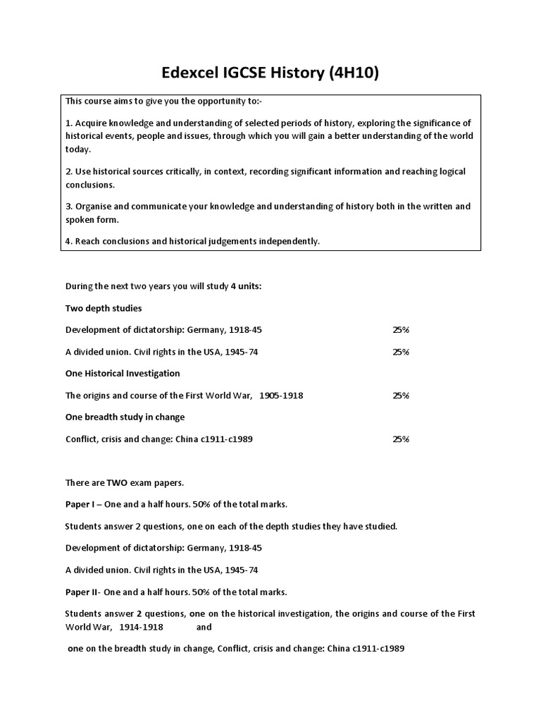 Edexcel Igcse History Booklet - 2014 | PDF | Mao Zedong | Mc Carthyism