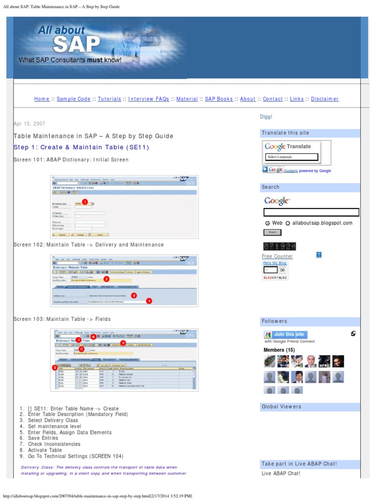 All About SAP - Table Maintenance in SAP - A Step by Step Guide | PDF ...