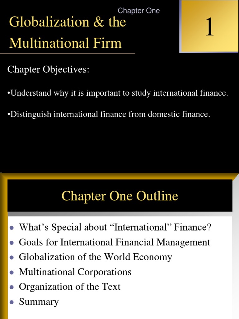 Globalization & The Multinational Firm: International Financial Management | Download Free PDF ...
