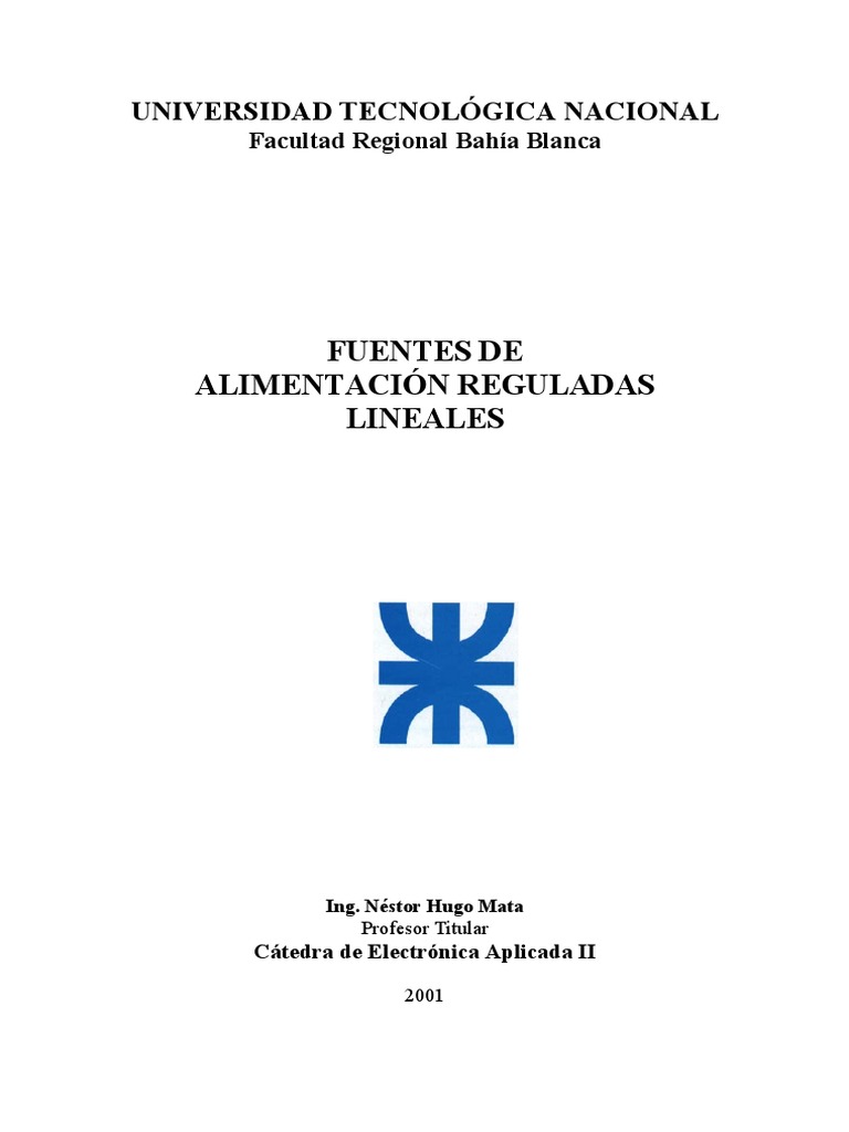 Fuentes de Alimentacion Reguladas Lineales | PDF | Corriente eléctrica ...