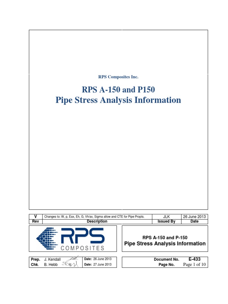 Pipe Stress Analysis Information For FRP | PDF | Buckling | Stress ...