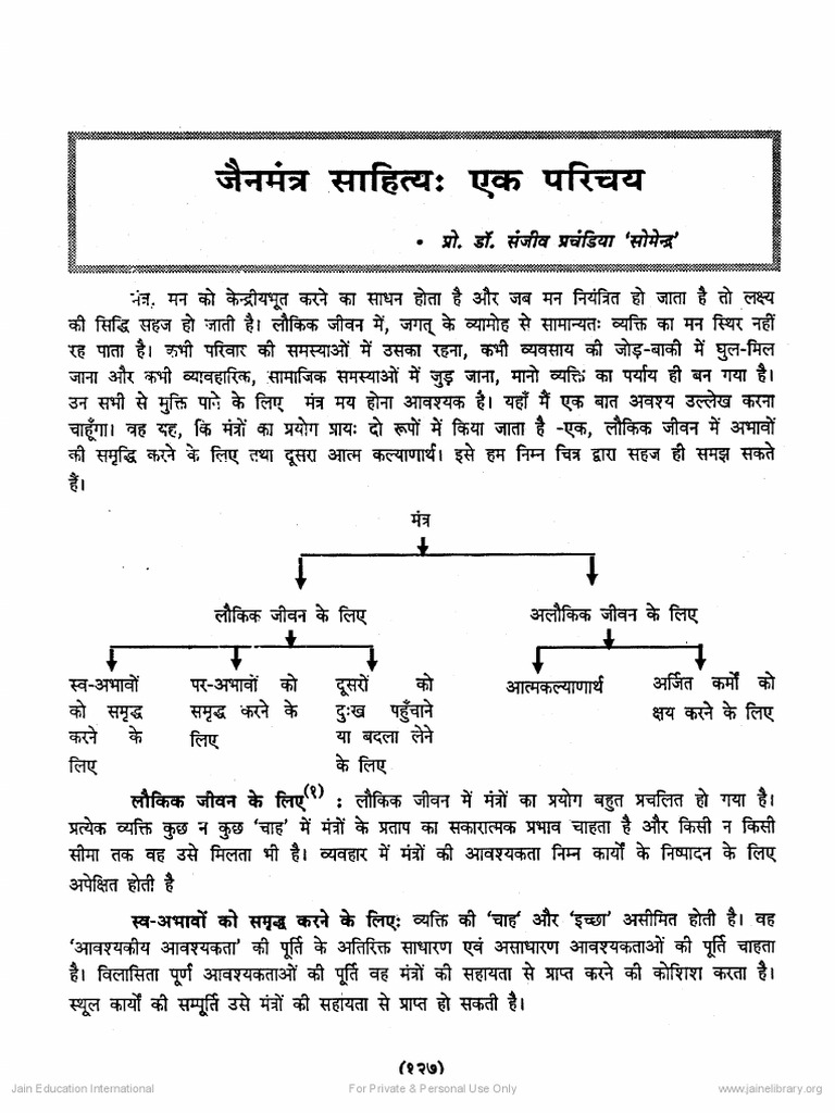Jain Mantra Sahitya Ek Parichaya | PDF