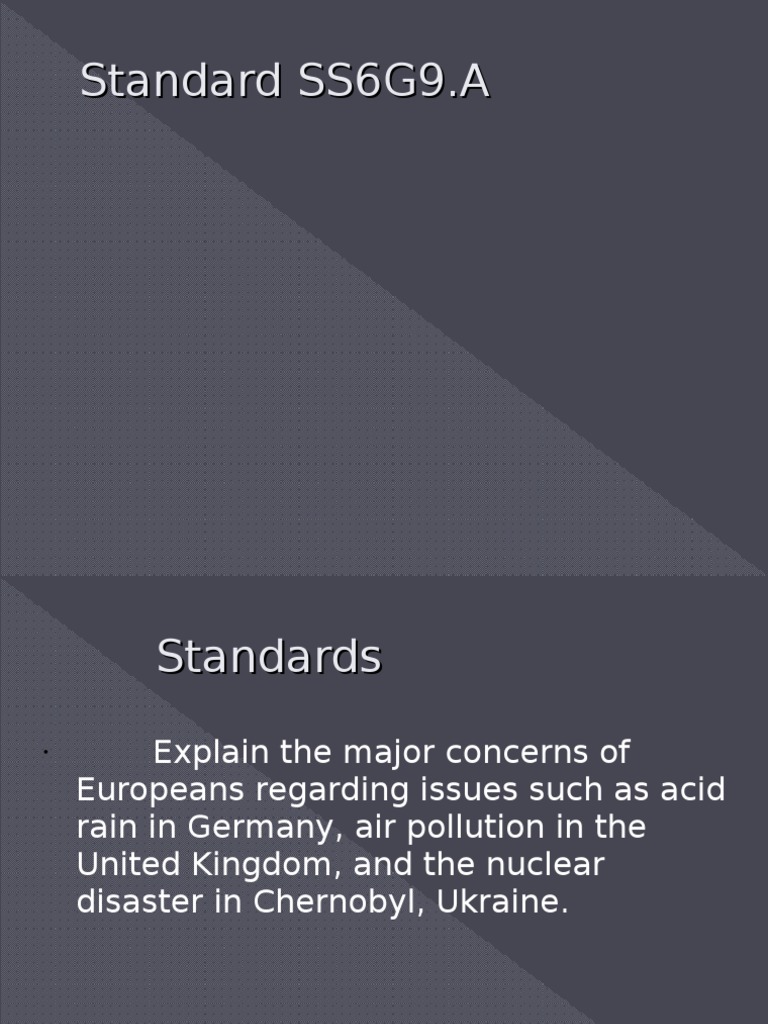 European Environmental Concerns | PDF | Human Impact On The Environment ...
