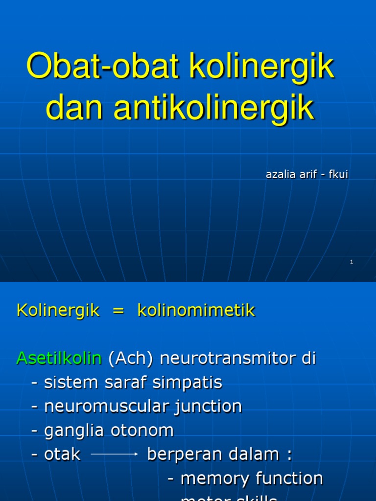Obat Kolinergik dan Antikolinergik | PDF