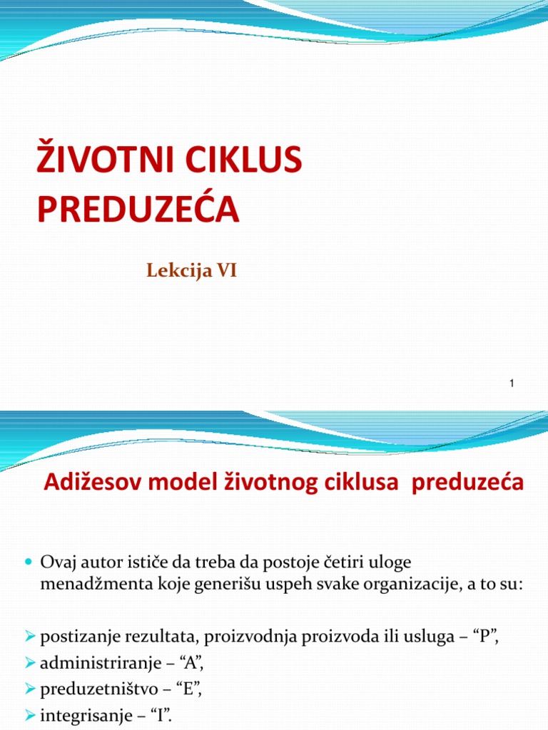 Zivotni ciklus preduzeca
