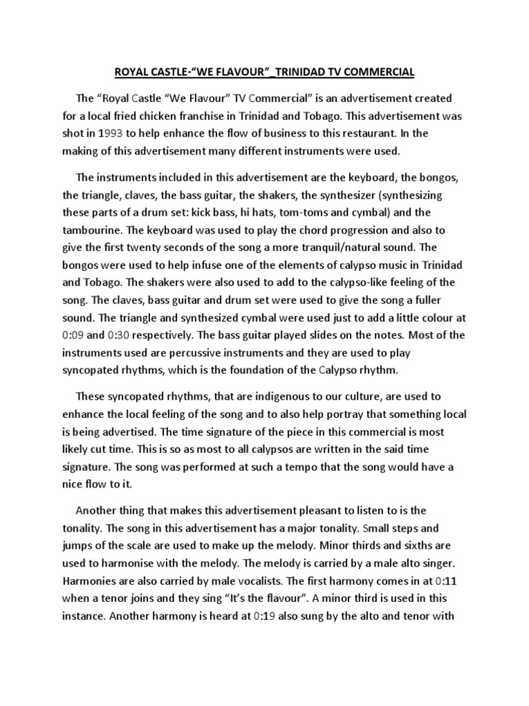 Trinidad Royal Castle Restaurant