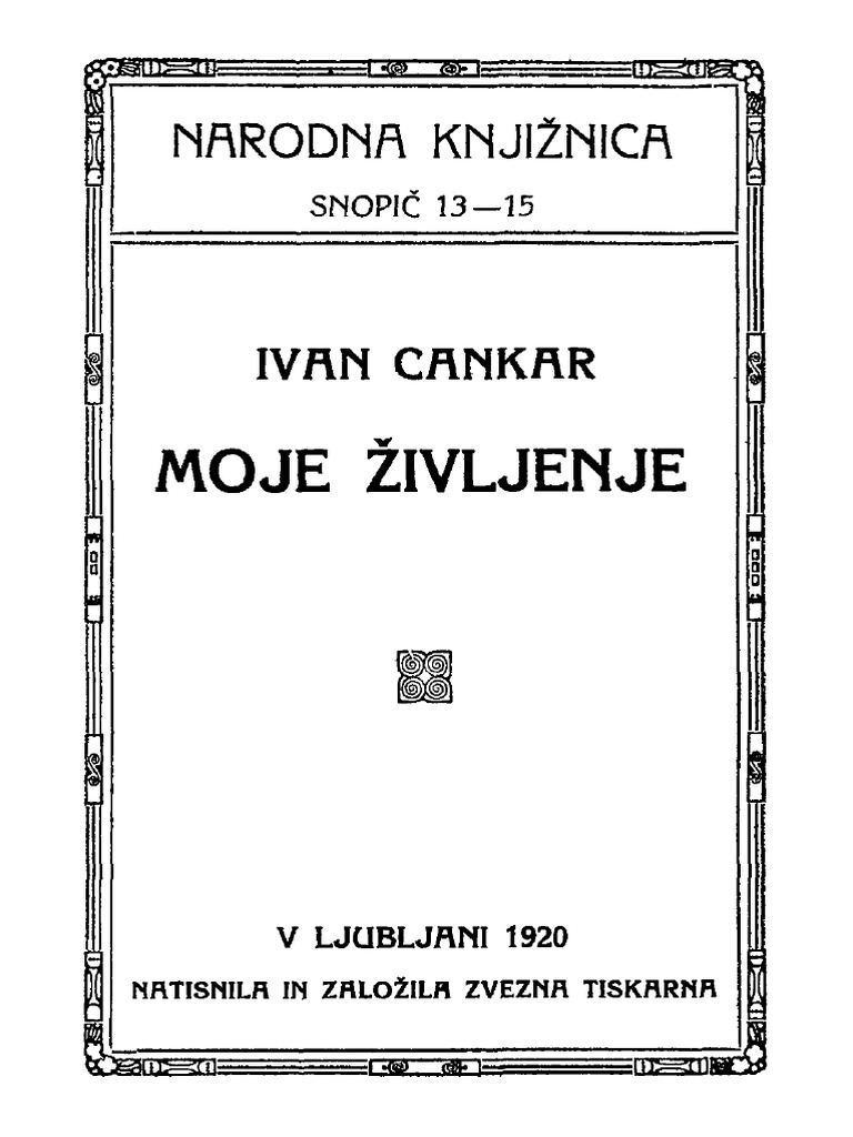Ivan Cankar Moje Življenje | PDF