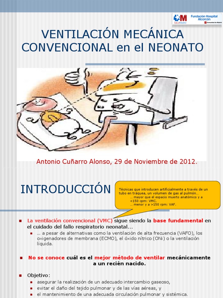 Ventilacion Mecanica Neonatal | PDF | Sistema respiratorio | Pulmón