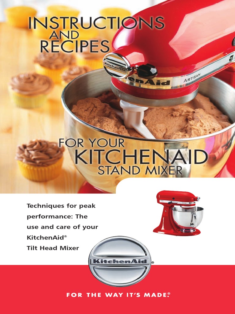 KitchenAid Artisan Mixer - Use and Care Guide | PDF | Mixer (Cooking ...