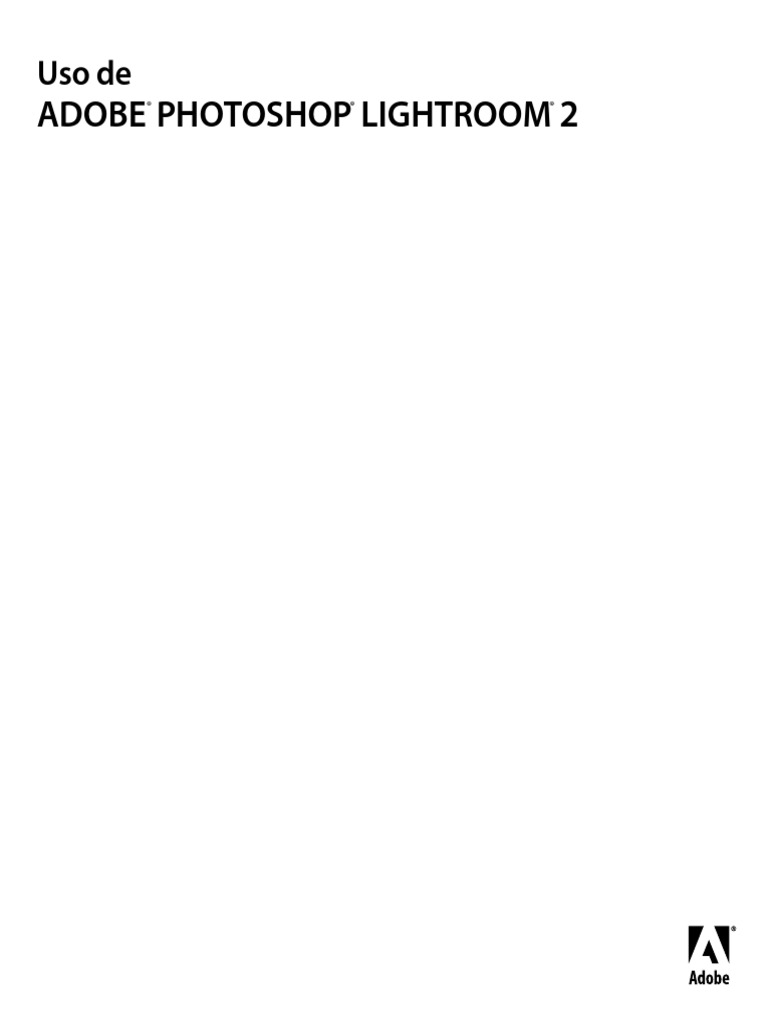 Adobe Photoshop Lightroom: Uso de | PDF | Adobe Flash | Mac Os