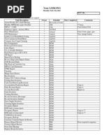 Hotel Pre Opening Full Checklist | PDF | Menu | Service Level Agreement