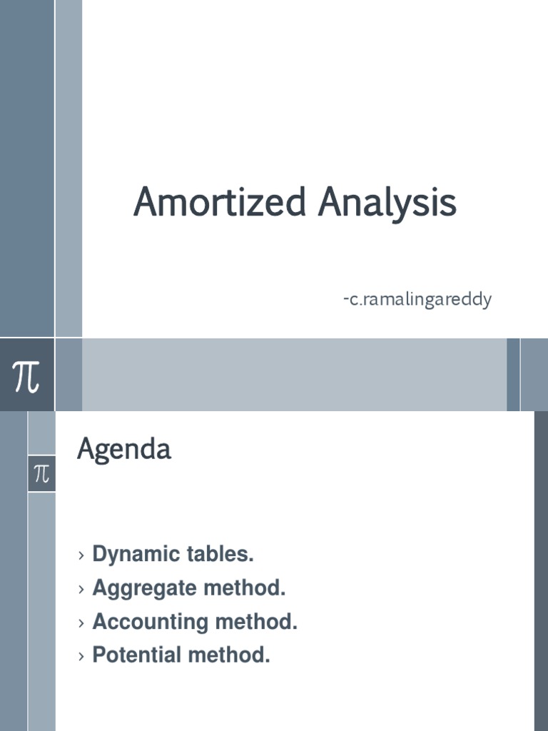 Amortized Analysis | PDF | Algorithms And Data Structures | Areas Of Computer Science