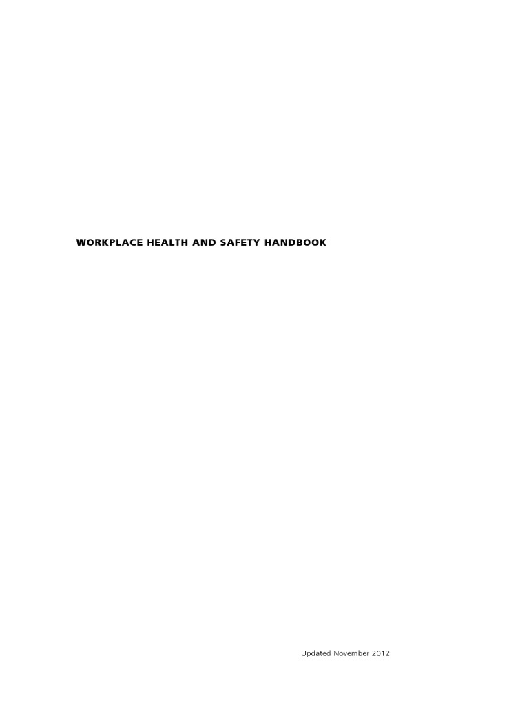 Health and Safety Handbook | PDF | Language Interpretation ...