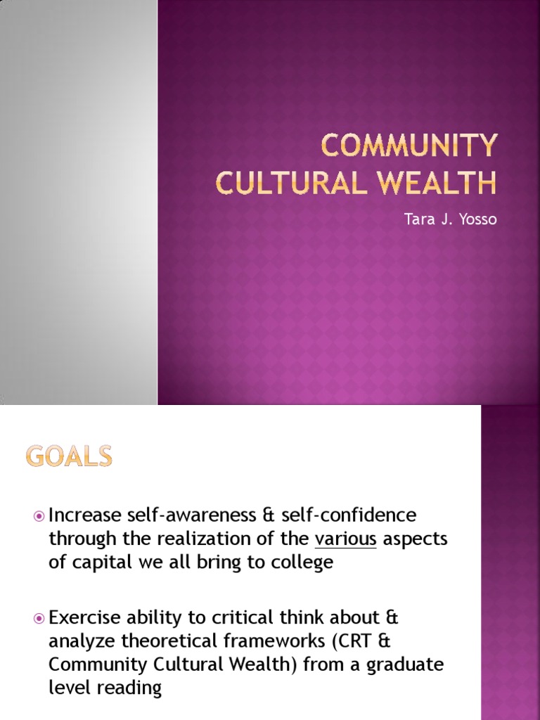 Community Cultural Wealth | PDF | Community | Psychological Resilience