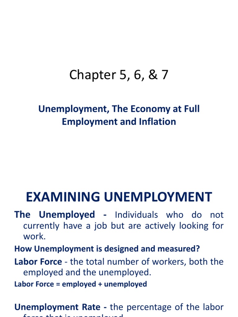 Understanding Unemployment, Full Employment, and Inflation: An Analysis ...