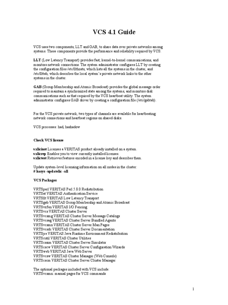 Vcs Guide | PDF | Areas Of Computer Science | Computer Architecture